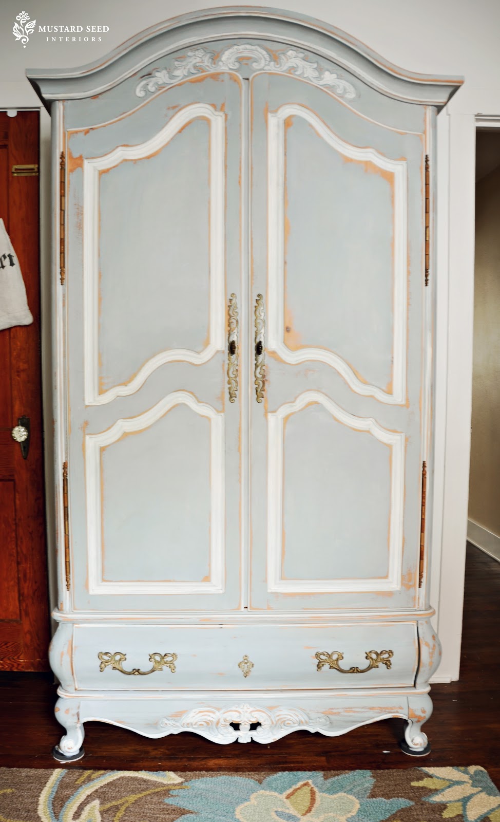 the french armoire before after Miss Mustard Seed